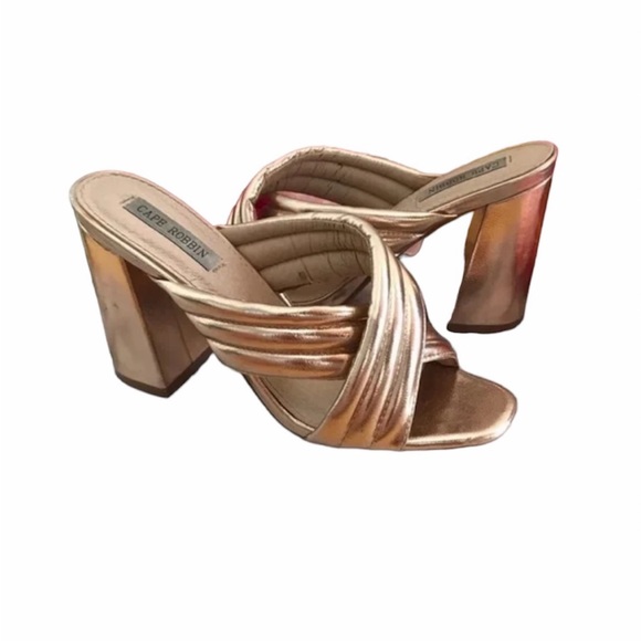 Cape Robbin | Shoes | Cape Robbin Rose Gold Heel | Poshmark